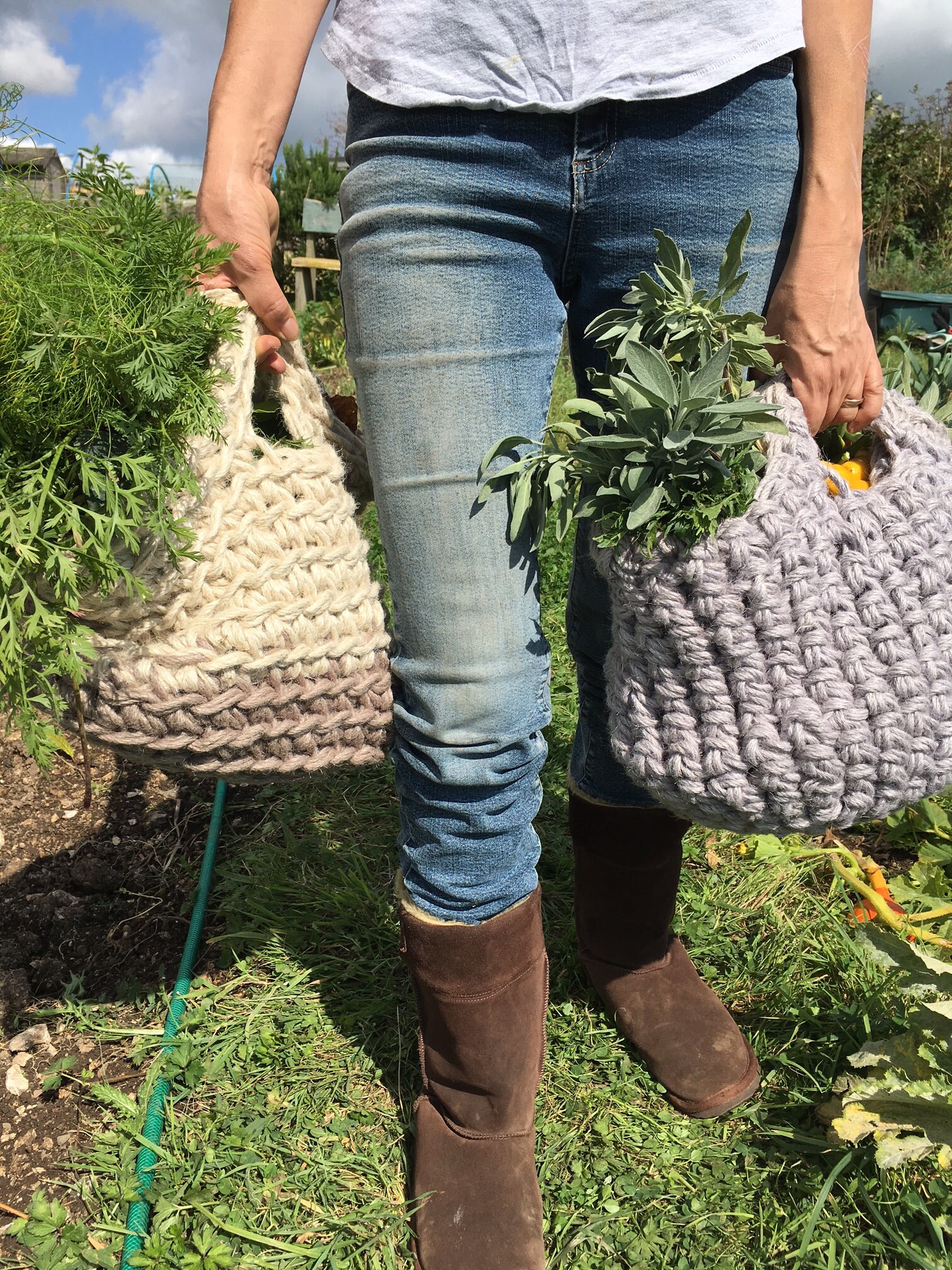 Handmade Jute Garden Trug Vegan 100% Jute Natural Plant | Etsy
