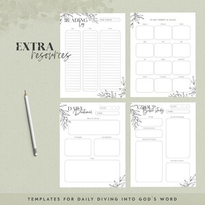 Comprehensive Bible Study Journal Printable Bundle | Faith Digital ...