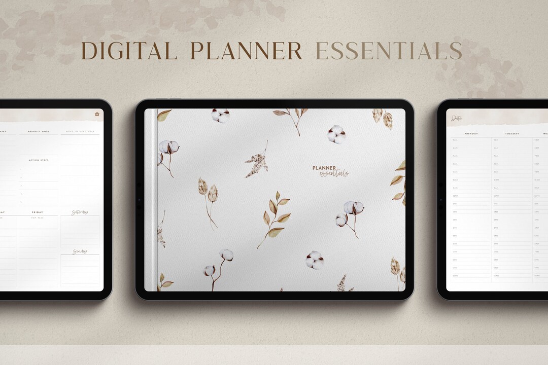 Digital Planner Essentials Templates Build-your-own Hyperlinked ...