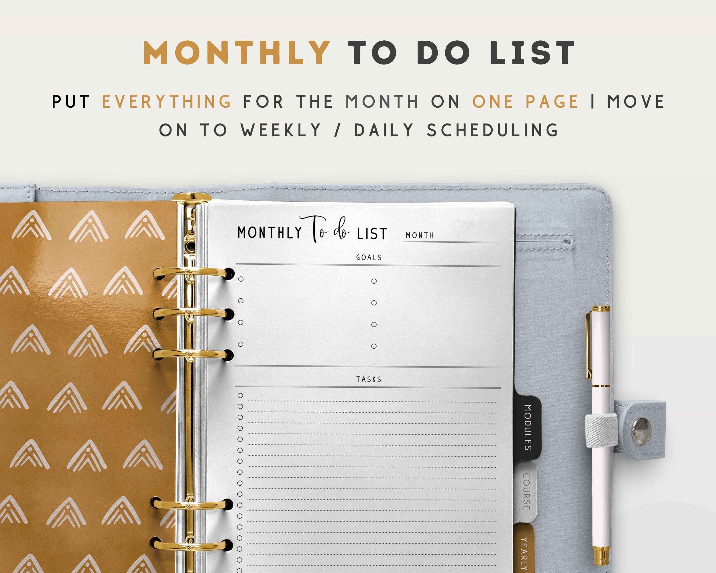 Perpetual Calendar Productivity Planner Agenda Daily - Etsy