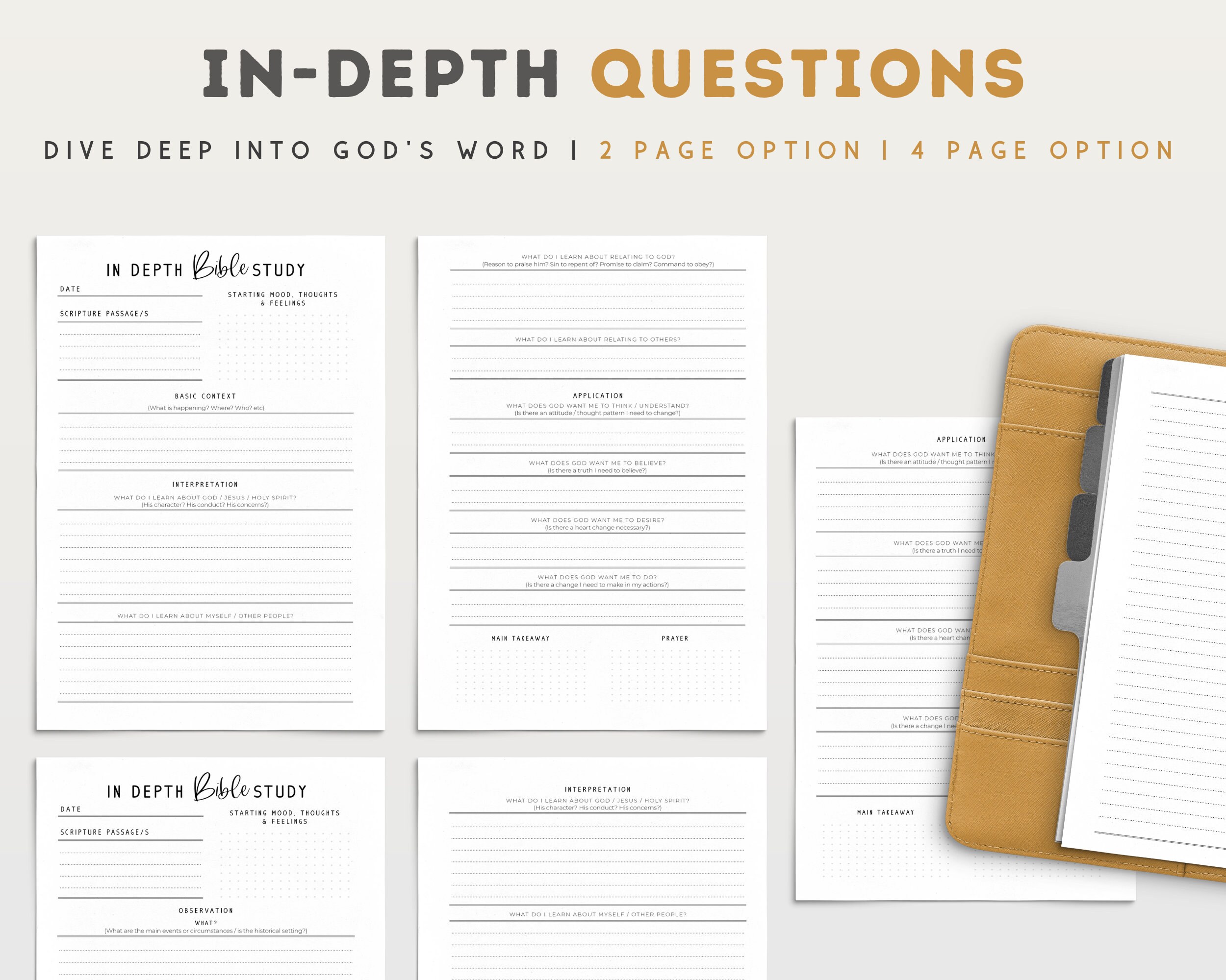 Faith Planner | Christian Planner Inserts, Devotional Journal Printable ...