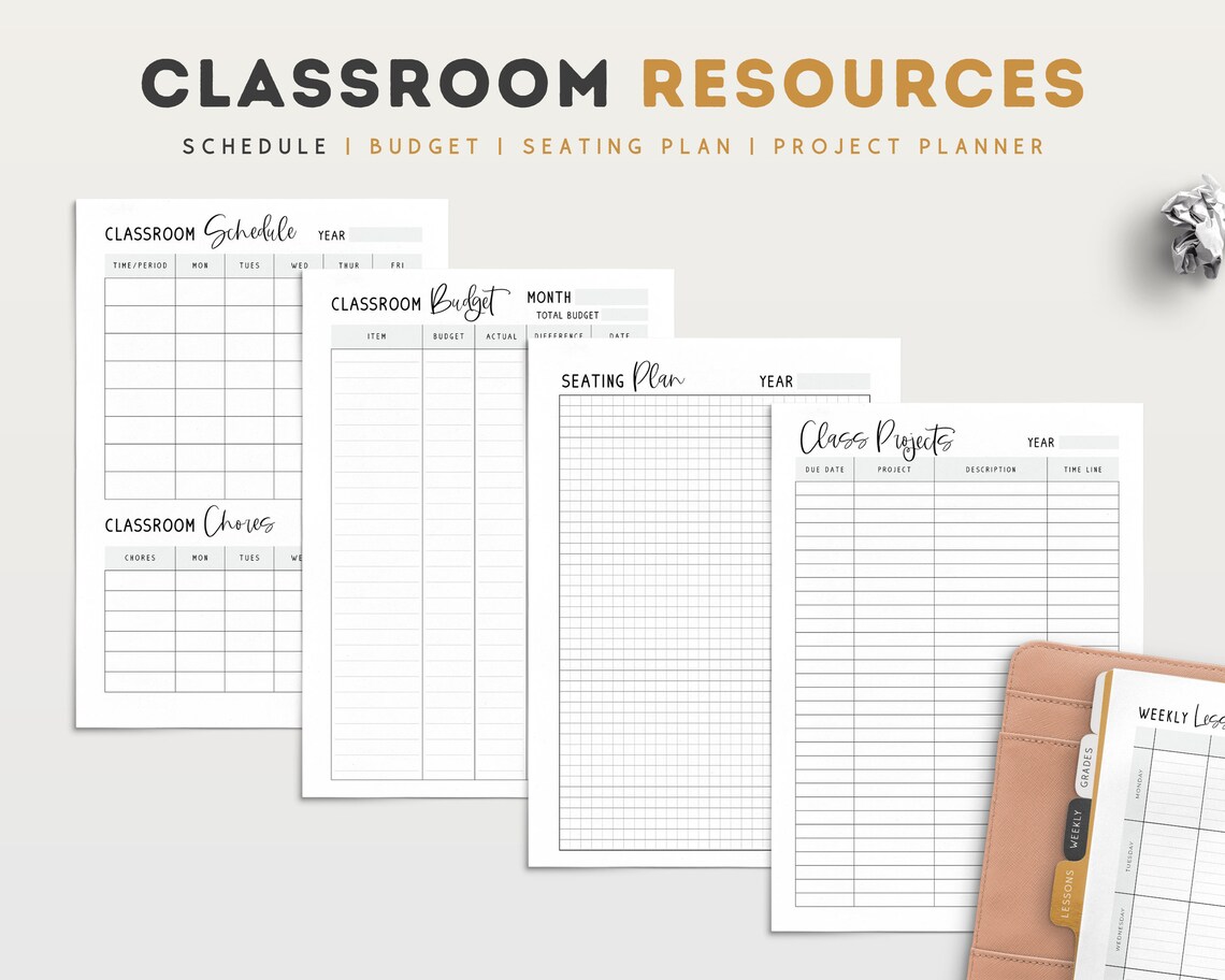 Printable Teacher Planner 2022 2023 Academic Planner - Etsy Canada