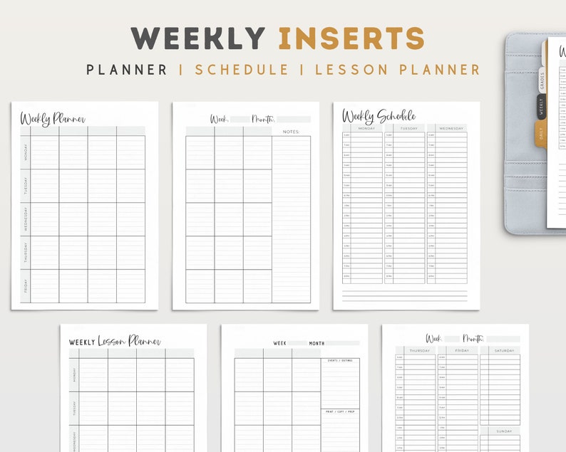 Academic Planner Printable 2024 - 2025 | Student Planner | College ...