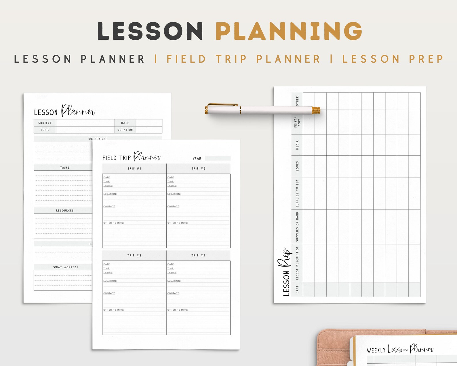 Printable Teacher Planner 2022 2023 Academic Planner - Etsy Canada