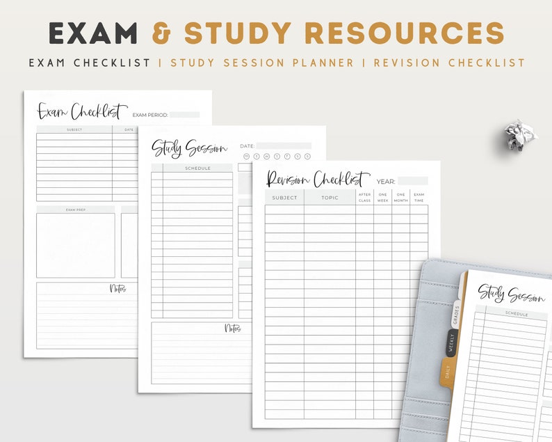 Academic Planner Printable 2024 - 2025 | Student Planner | College ...