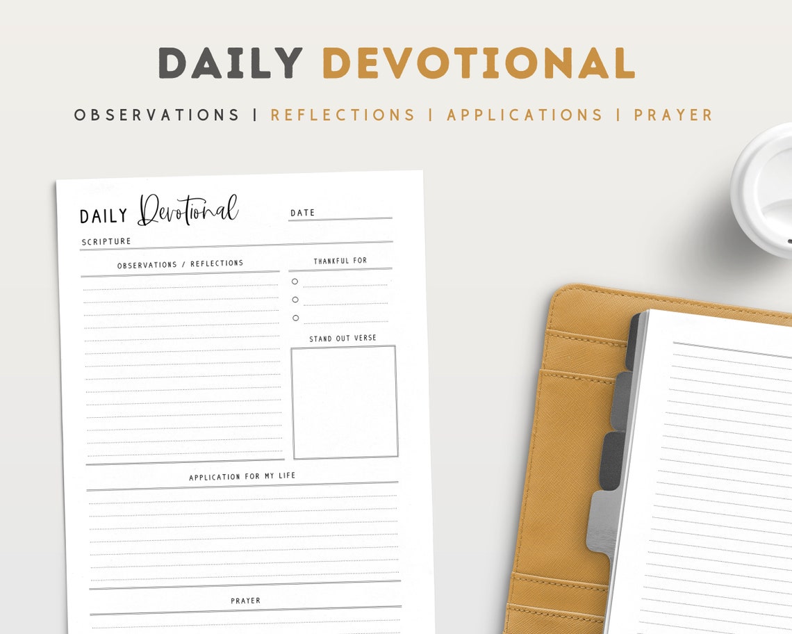 Christian Faith Planner: Devotional Journal Printable (A4, A5, US ...