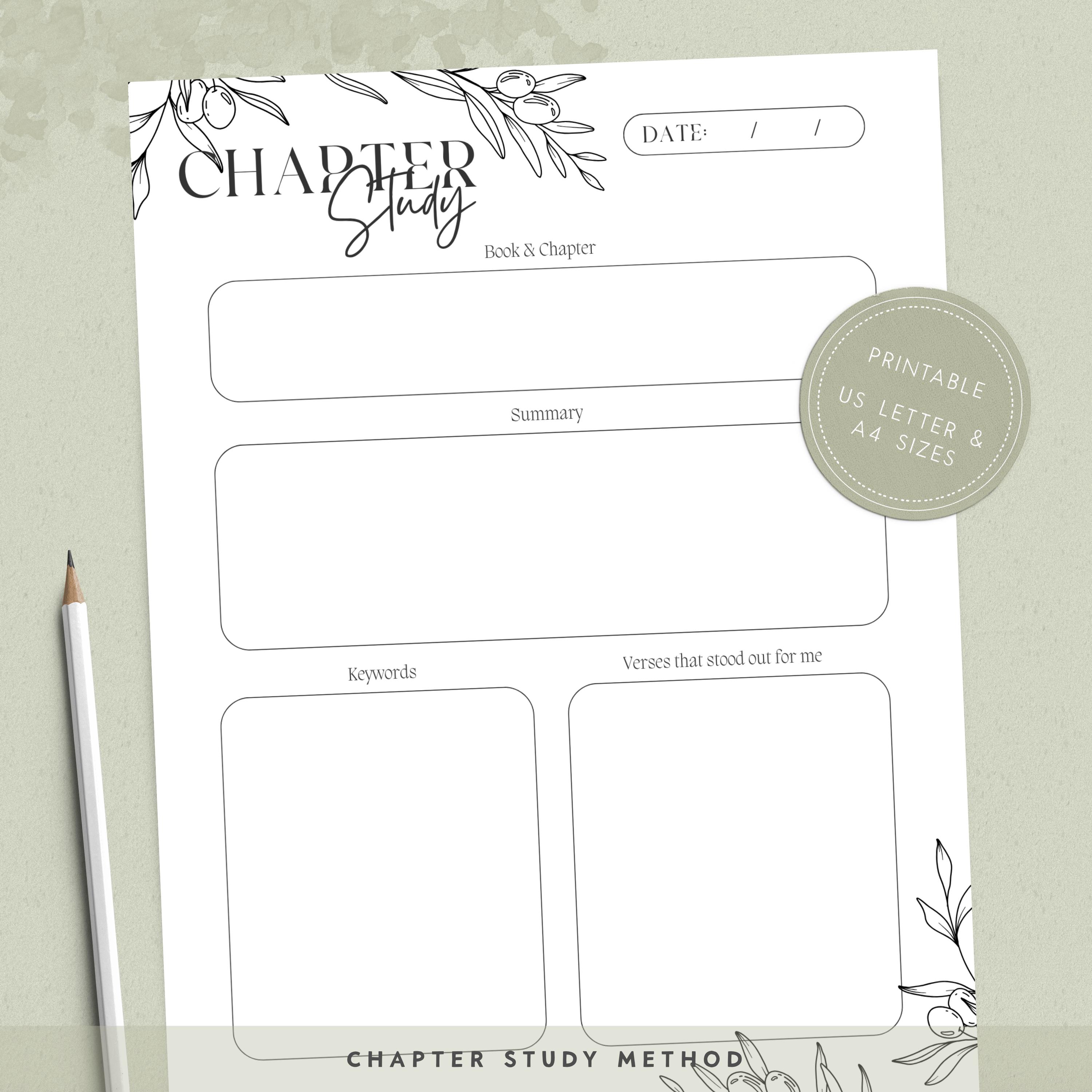Bible Study Methods Printable Template Bundle | Verse Mapping | SOAP ...