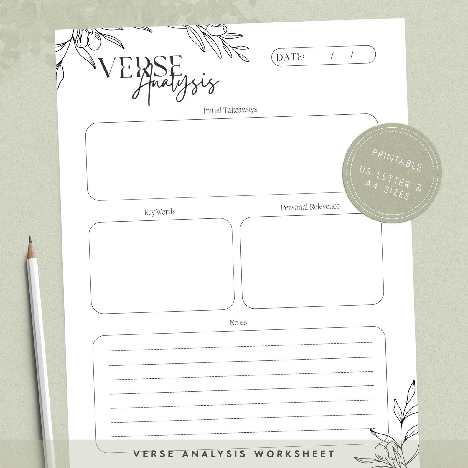 Bible Study Methods Printable Template Bundle | Verse Mapping | SOAP ...