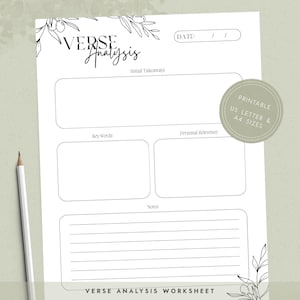 Bible Study Methods Printable Template Bundle | Verse Mapping | SOAP ...