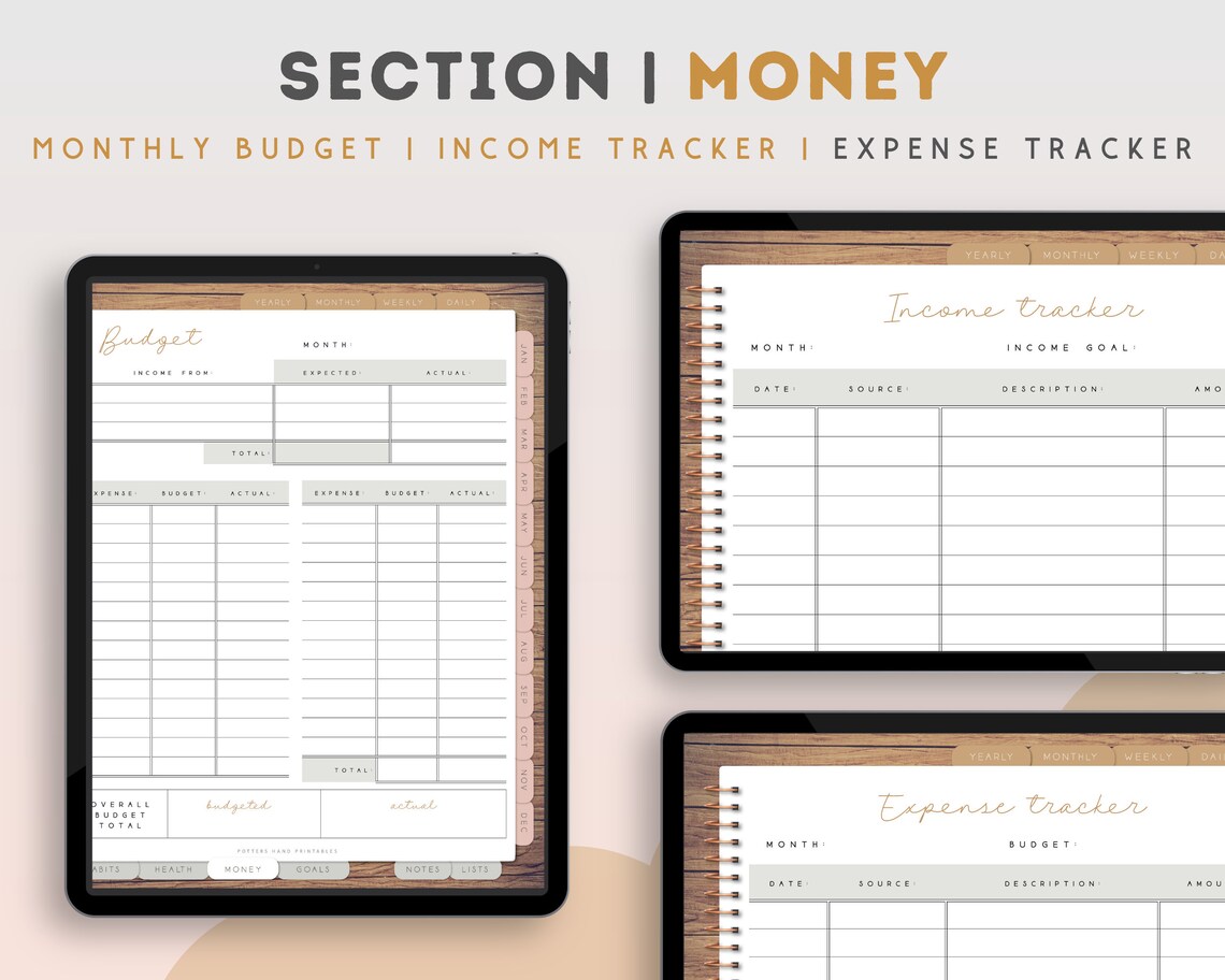 Boho Digital Life Planner for iPad Pro Android Goodnotes Noteshelf ...