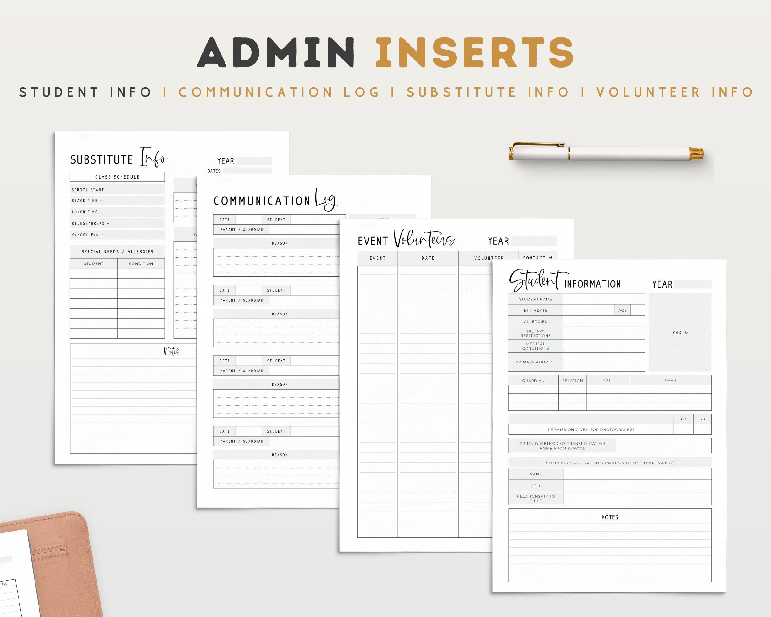Printable Teacher Planner 2022 2023 Academic Planner - Etsy Canada