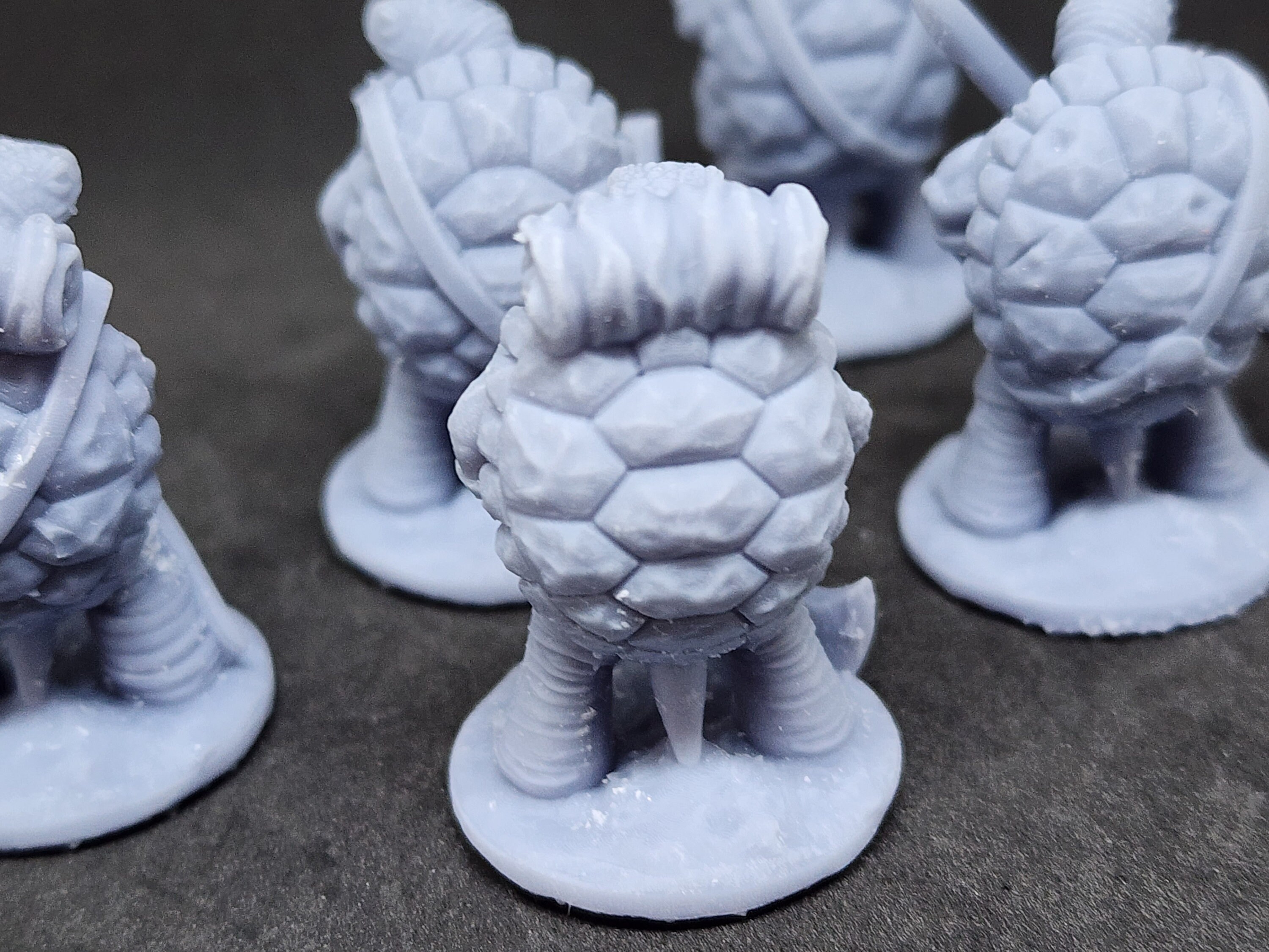 Mini Fig Turtle Soldiers 3D Resin Paintable 6 Piece Figurine Set 28mm ...