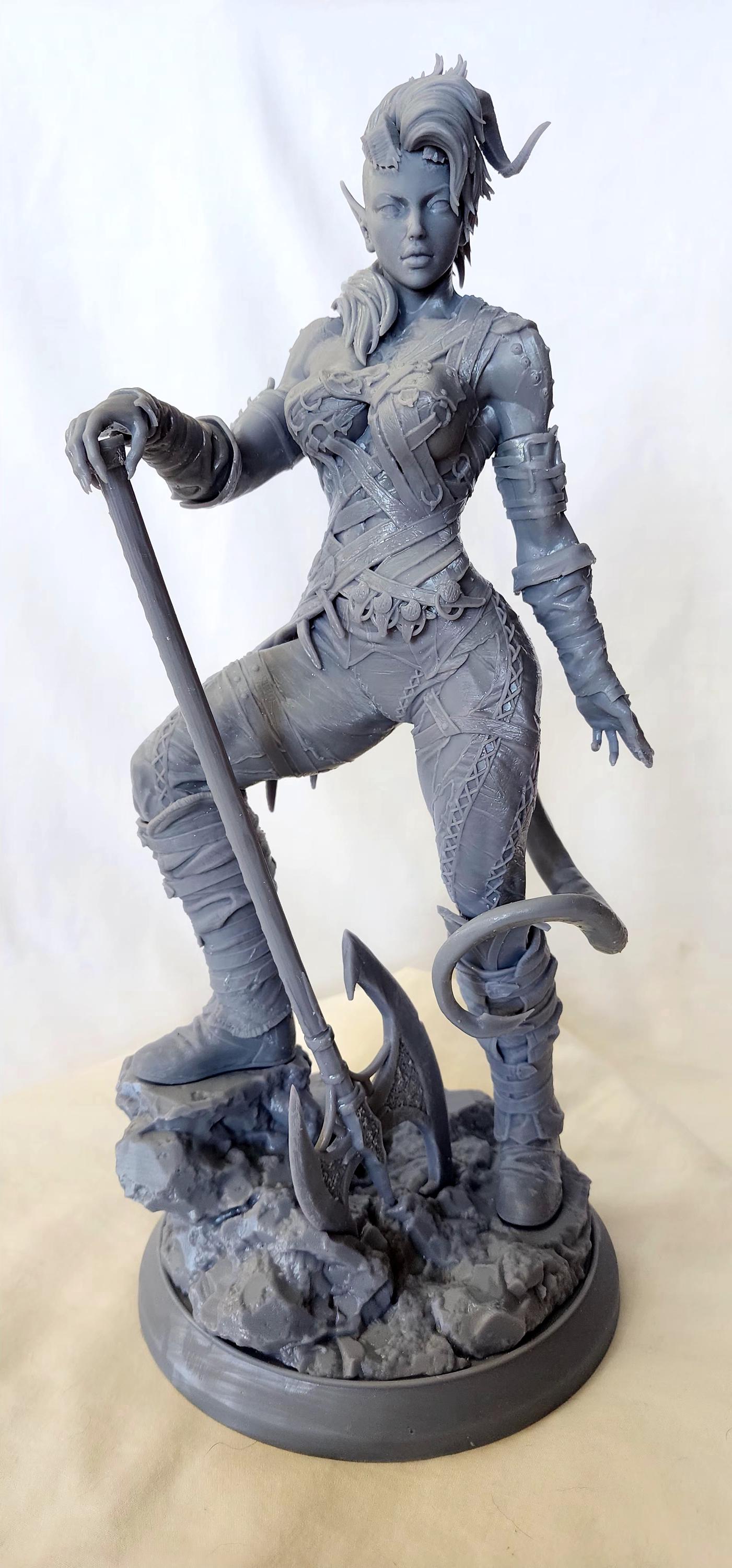 Karlach Cliffgate Baldur's Gate Resin Printed Statue Paintable - Etsy