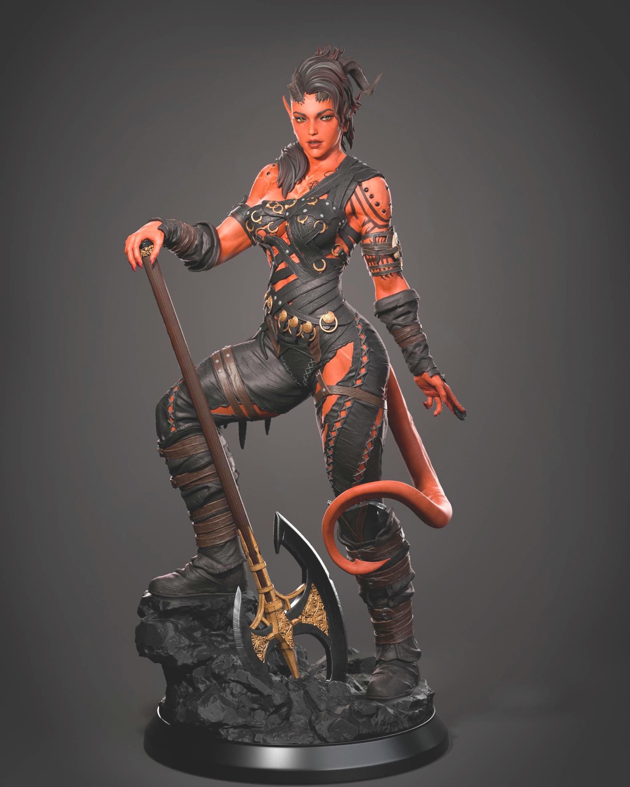 Karlach Cliffgate Baldur's Gate Resin Printed Statue Paintable - Etsy ...