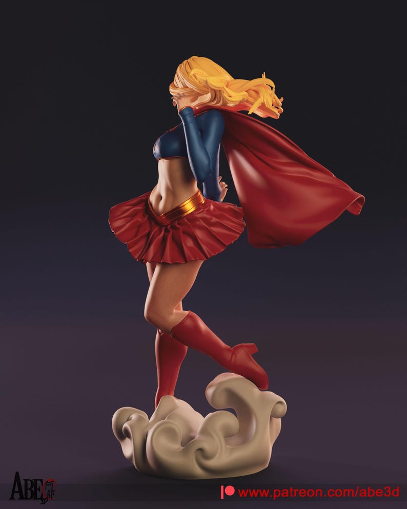 Supergirl DC Bombshell Superman Justice League Resin Printed Statue ...
