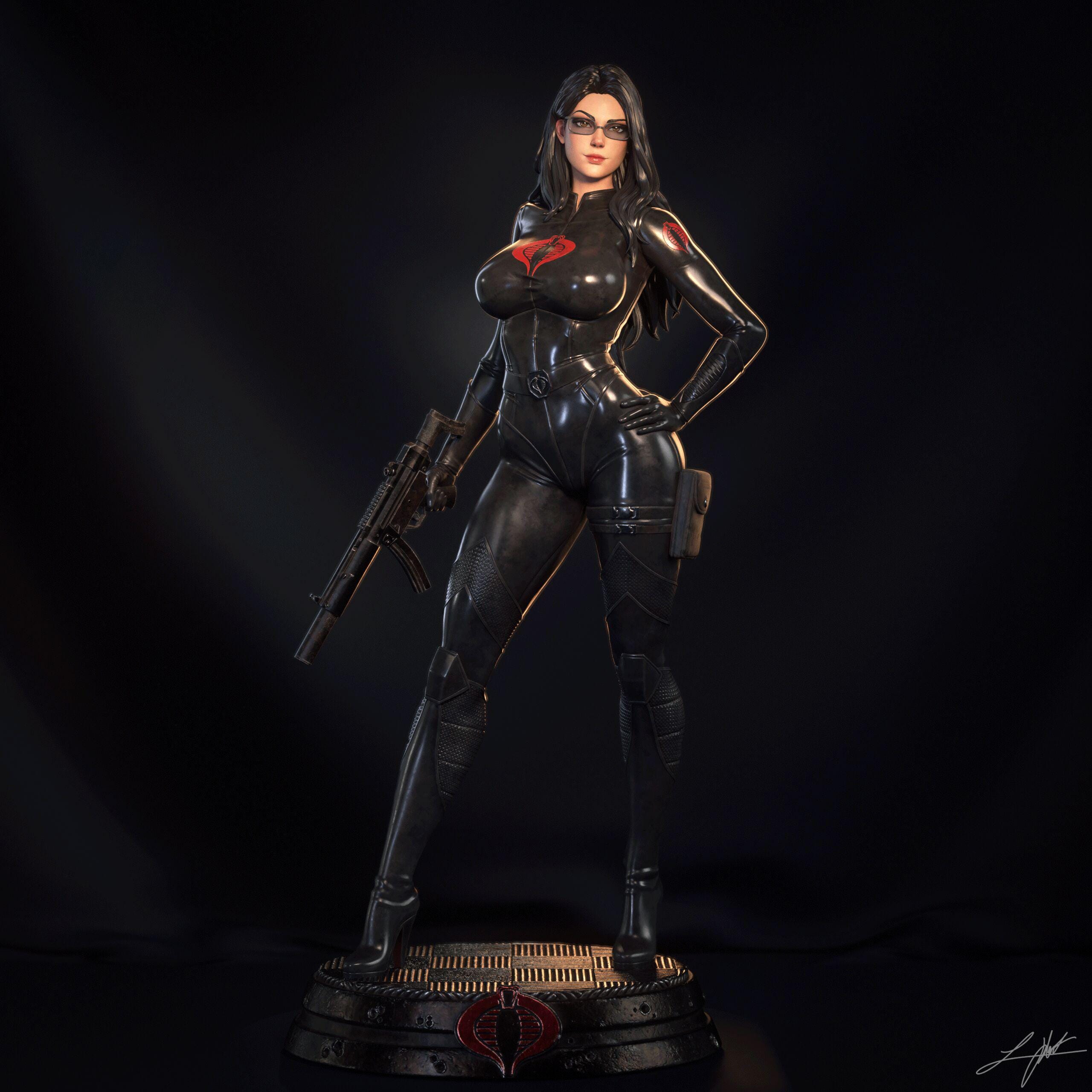 Baroness GI Joe COBRA Resin Printed Statue (unpainted) - Etsy