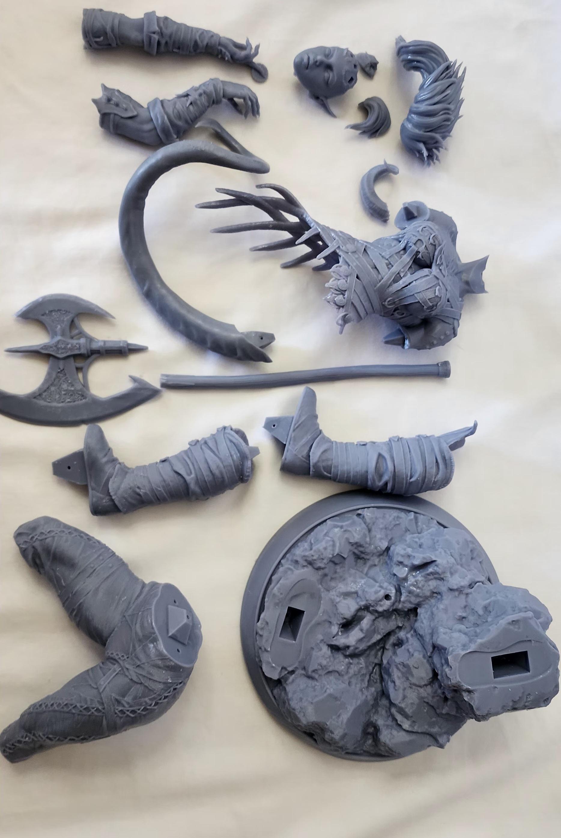 Karlach Cliffgate Baldur's Gate Resin Printed Statue Paintable - Etsy