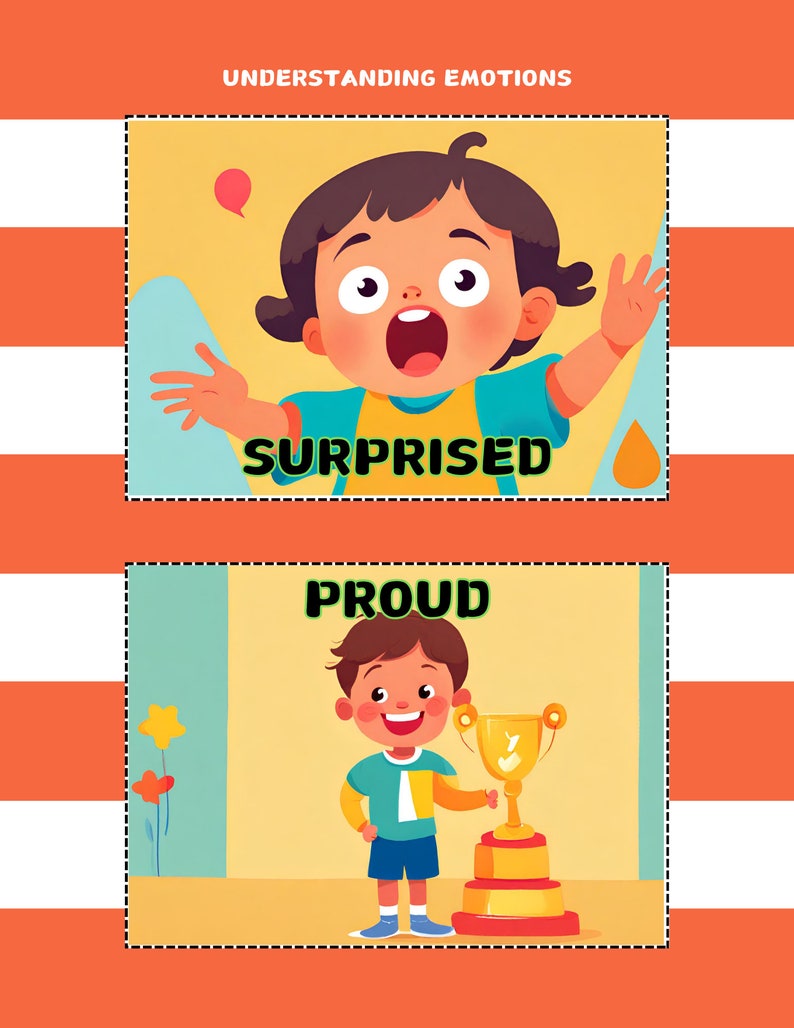 Understanding Your Emotions Set 2 - Postcard Game for Kids - 10 ...