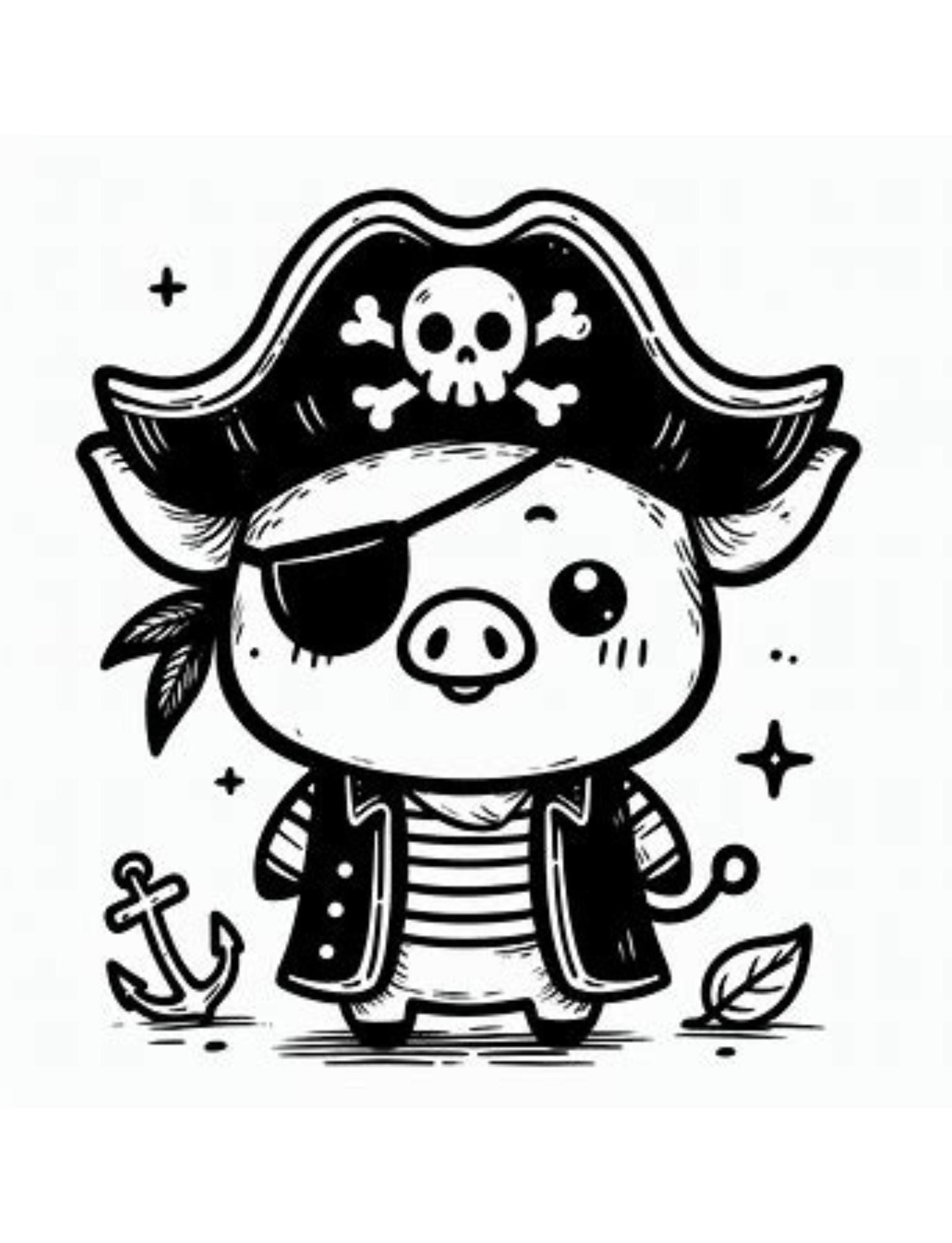 Pirate Pigs - 20 Unique Fun Colouring Pages for Kids of All Ages. Fun ...