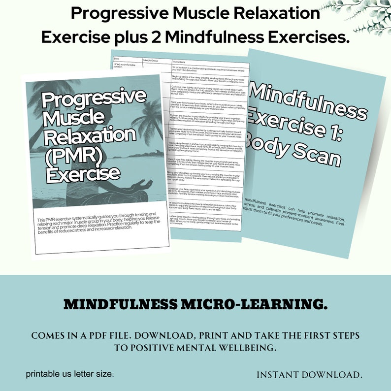 Progressive Muscle Relaxation Exercise and 2 Mindfulness Exercises in ...