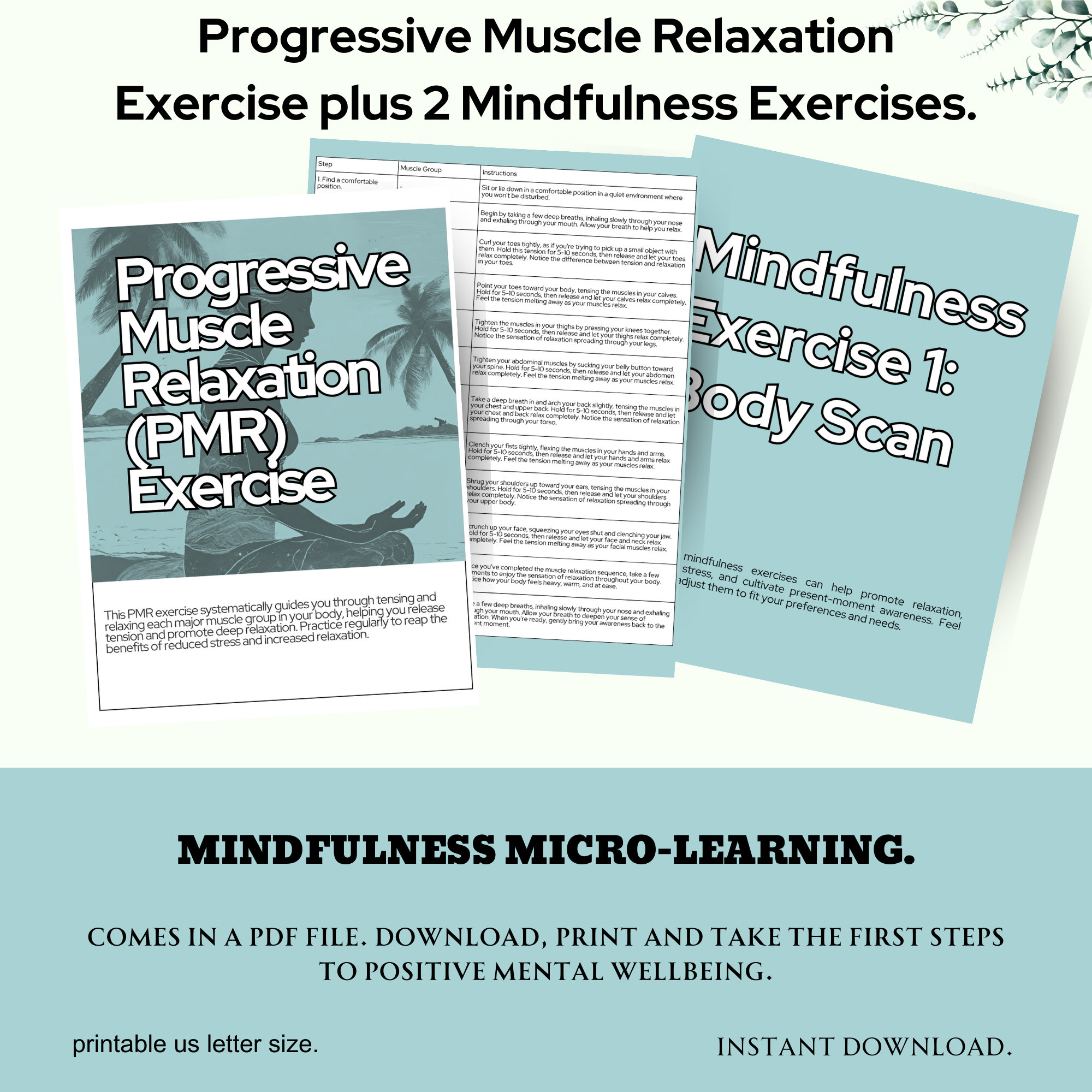 Progressive Muscle Relaxation Exercise and 2 Mindfulness Exercises in ...