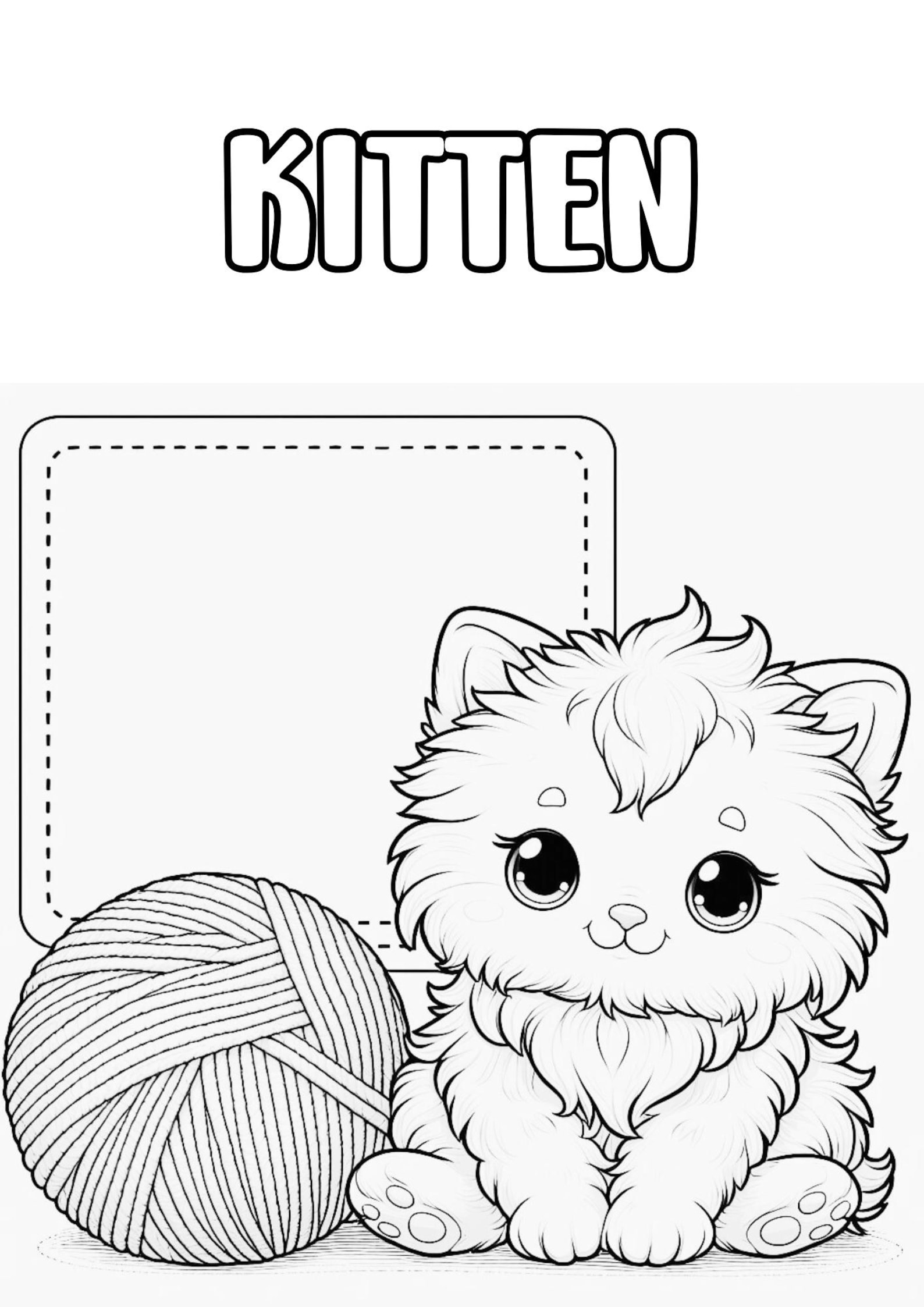 Bumper Cute Pets Colouring Pages for Toddlers - 30 Unique Colouring ...