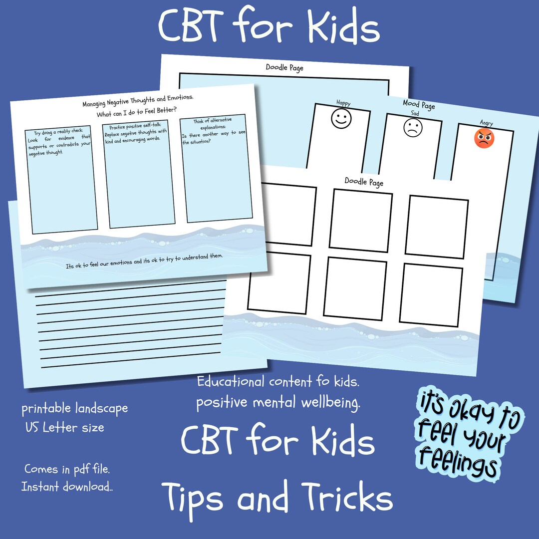 CBT for Kids - Learn to Manage and Deal With Negative Emotions. Ideal ...