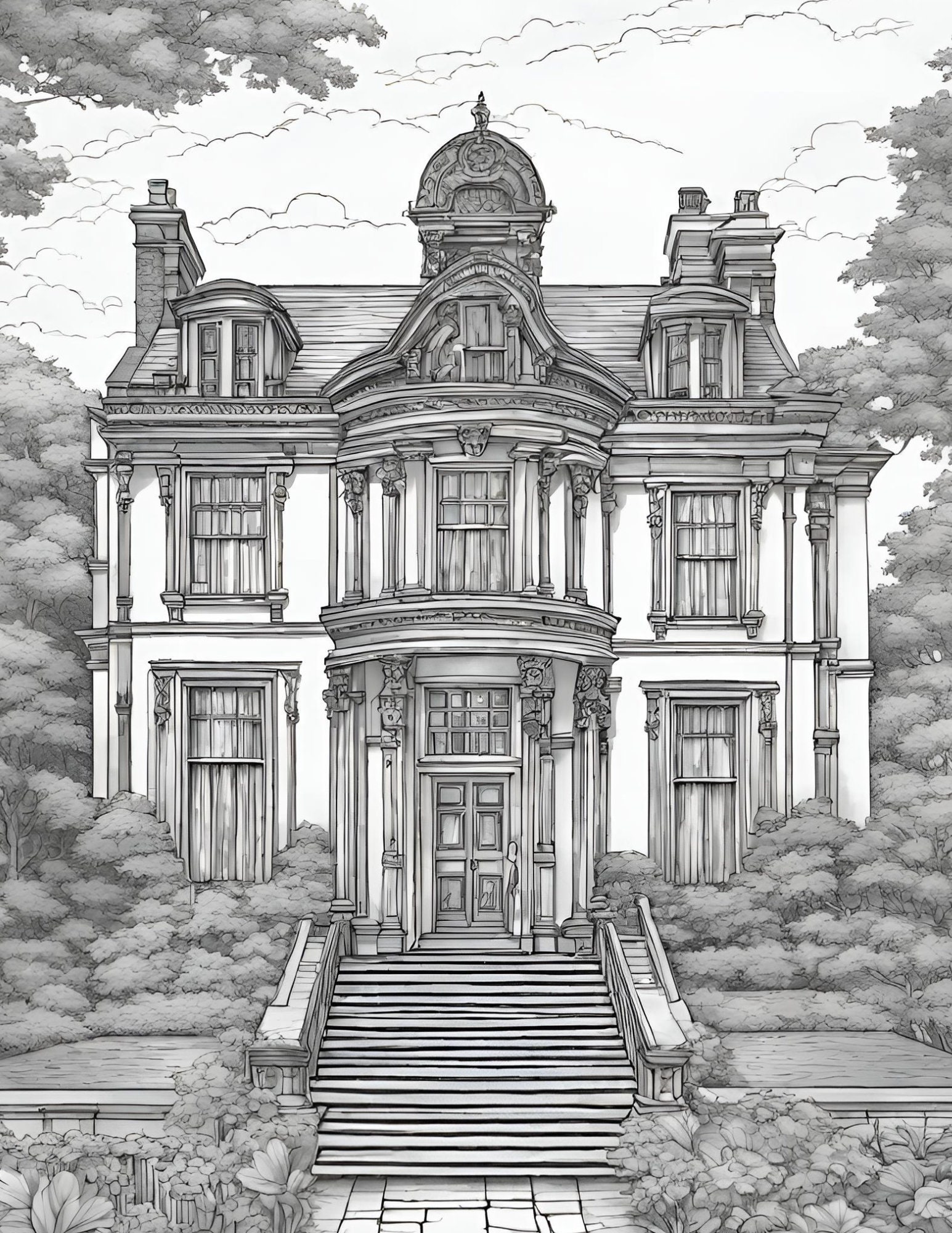 12 Grey-scale Colouring Pages for Adults Relax and Unwind With a ...