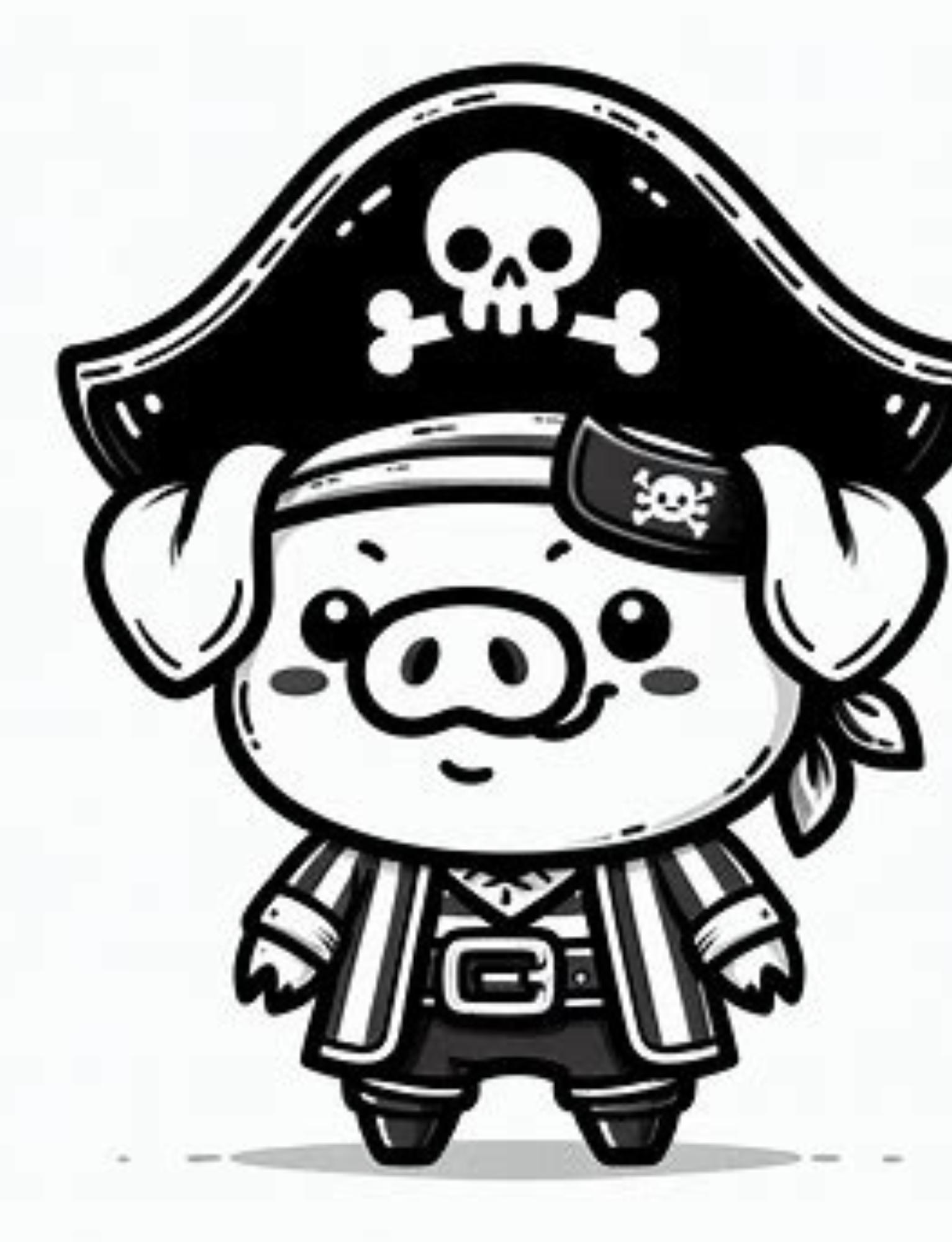 Pirate Pigs - 20 Unique Fun Colouring Pages for Kids of All Ages. Fun ...