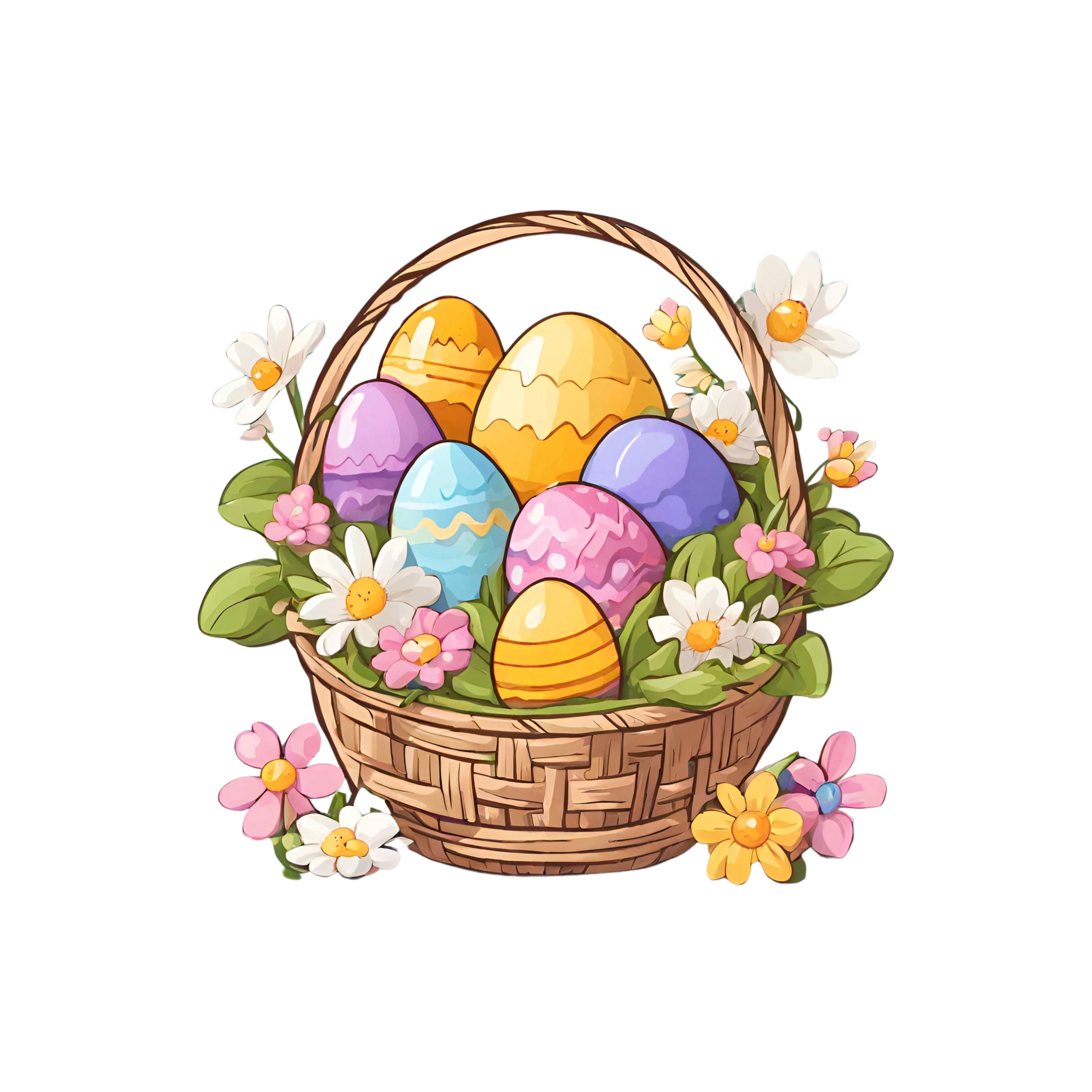 34 PNG Easter Graphics Clip Art - Cute Bunnies Chicks and Eggs. - Etsy