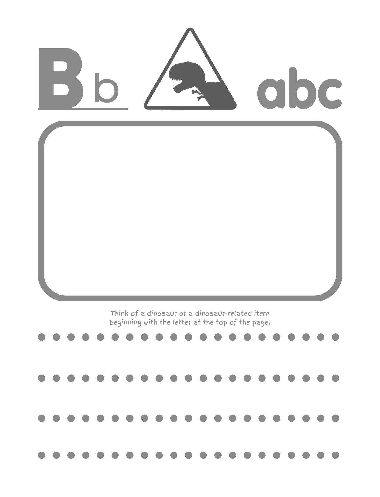 ABC Worksheets - Dinosaur Themed - Instant Download - Printable Product ...