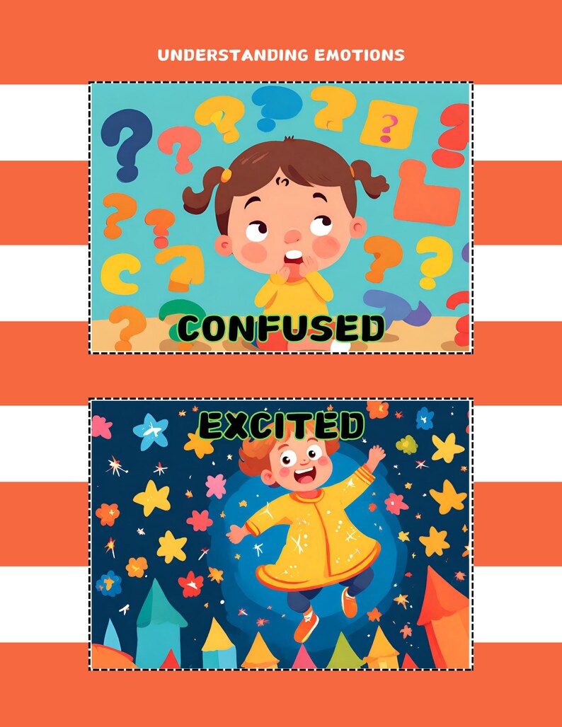 Understanding Your Emotions Set 2 - Postcard Game for Kids - 10 ...