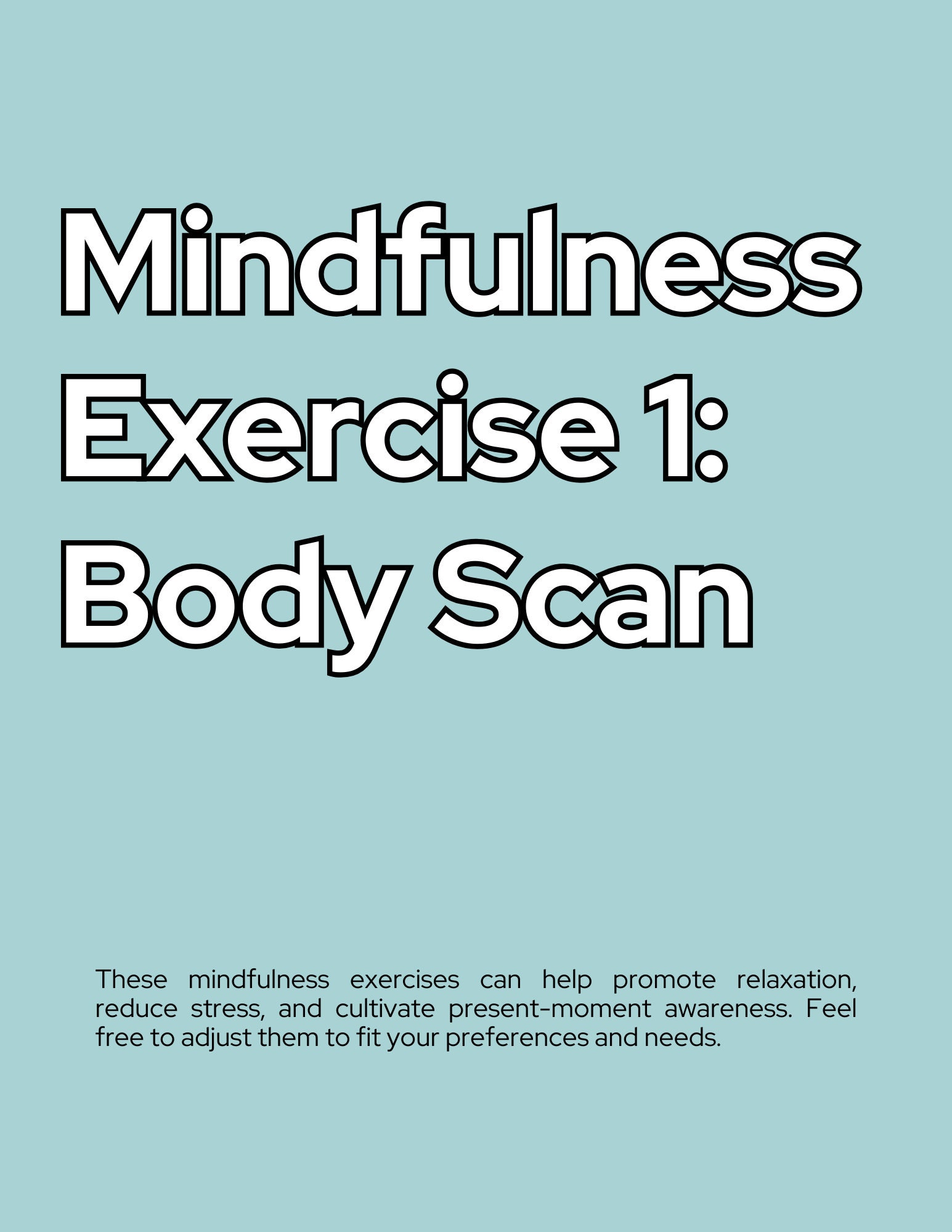 Progressive Muscle Relaxation Exercise and 2 Mindfulness Exercises in ...