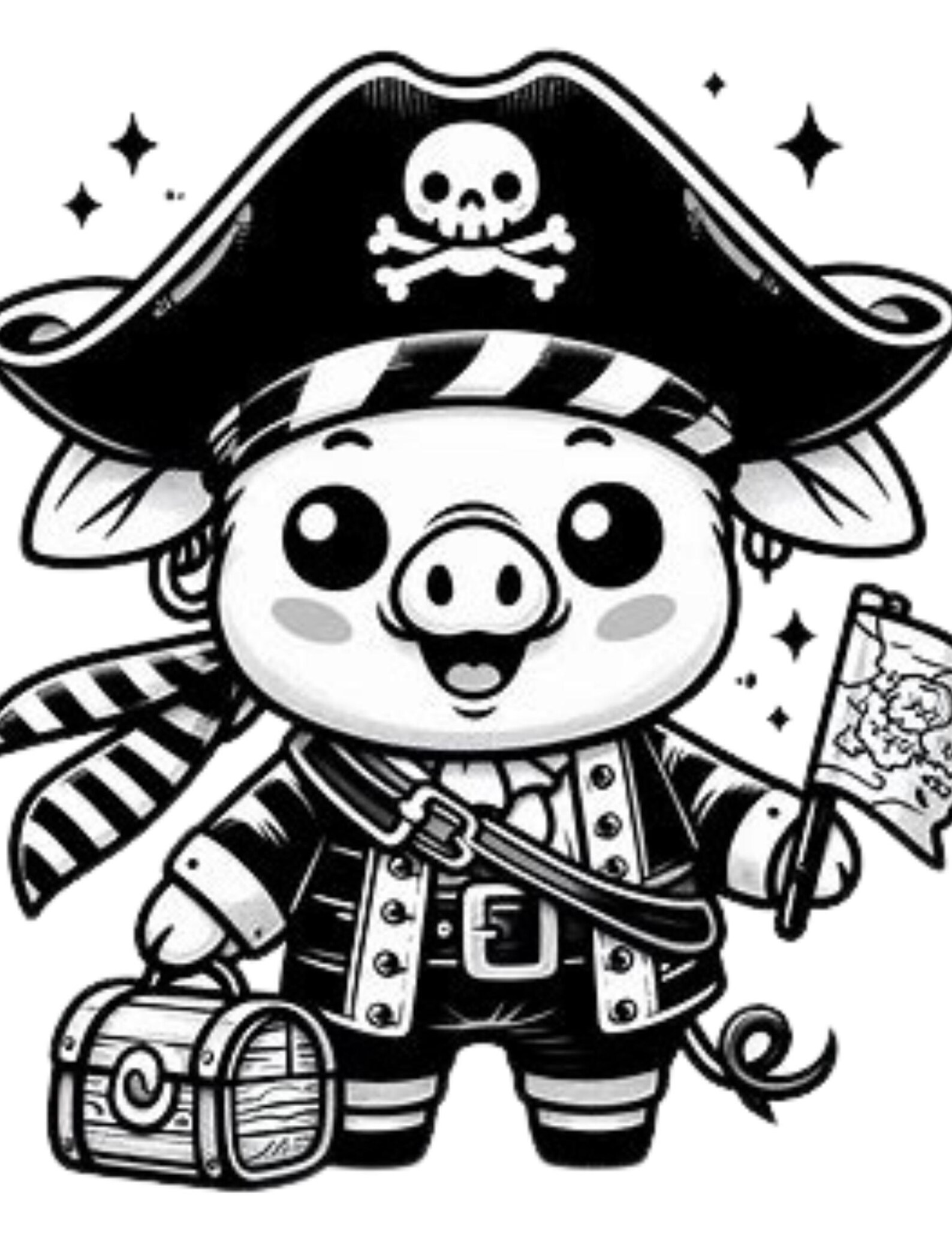 Pirate Pigs - 20 Unique Fun Colouring Pages for Kids of All Ages. Fun ...