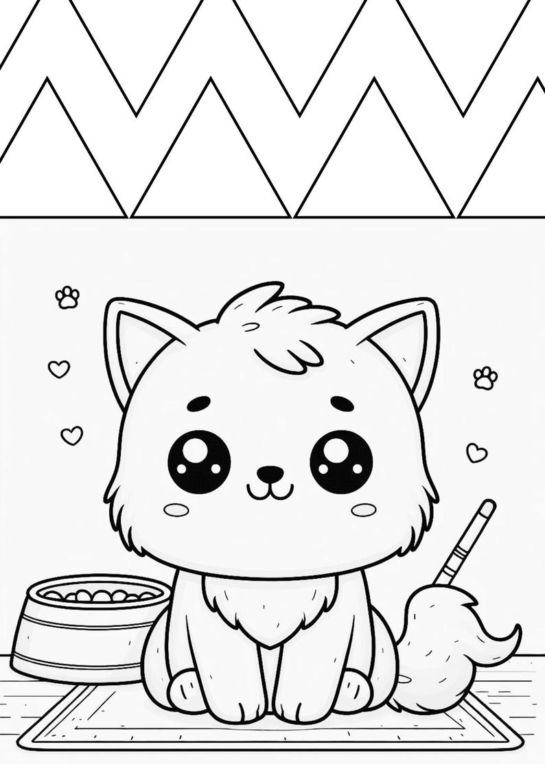 Bumper Cute Pets Colouring Pages for Toddlers - 30 Unique Colouring ...