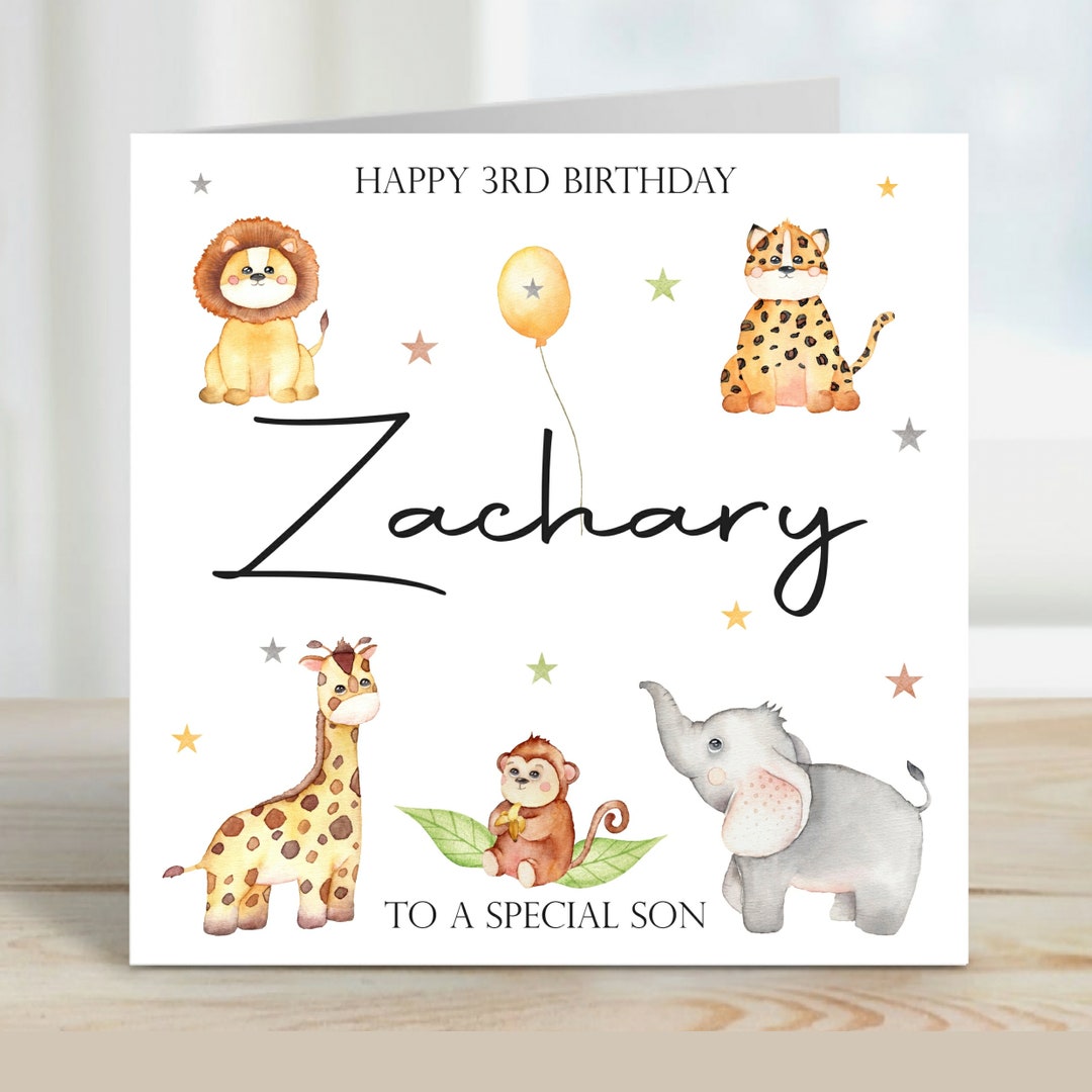 SON Birthday Card Personalised Son Birthday Card Any Age - Etsy