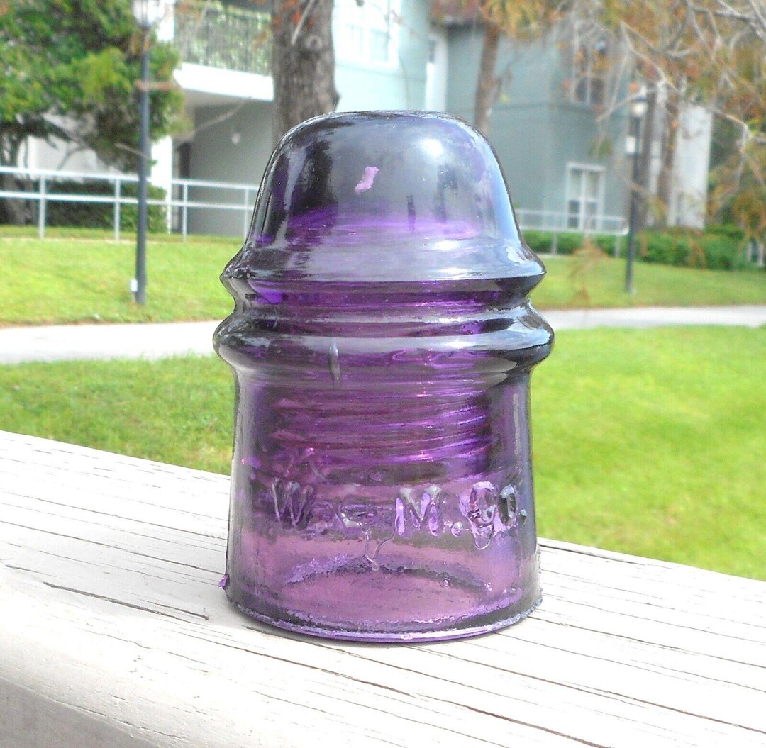 Nice Purple CD 121 W.G.M.CO Toll Style Glass Insulator - Etsy