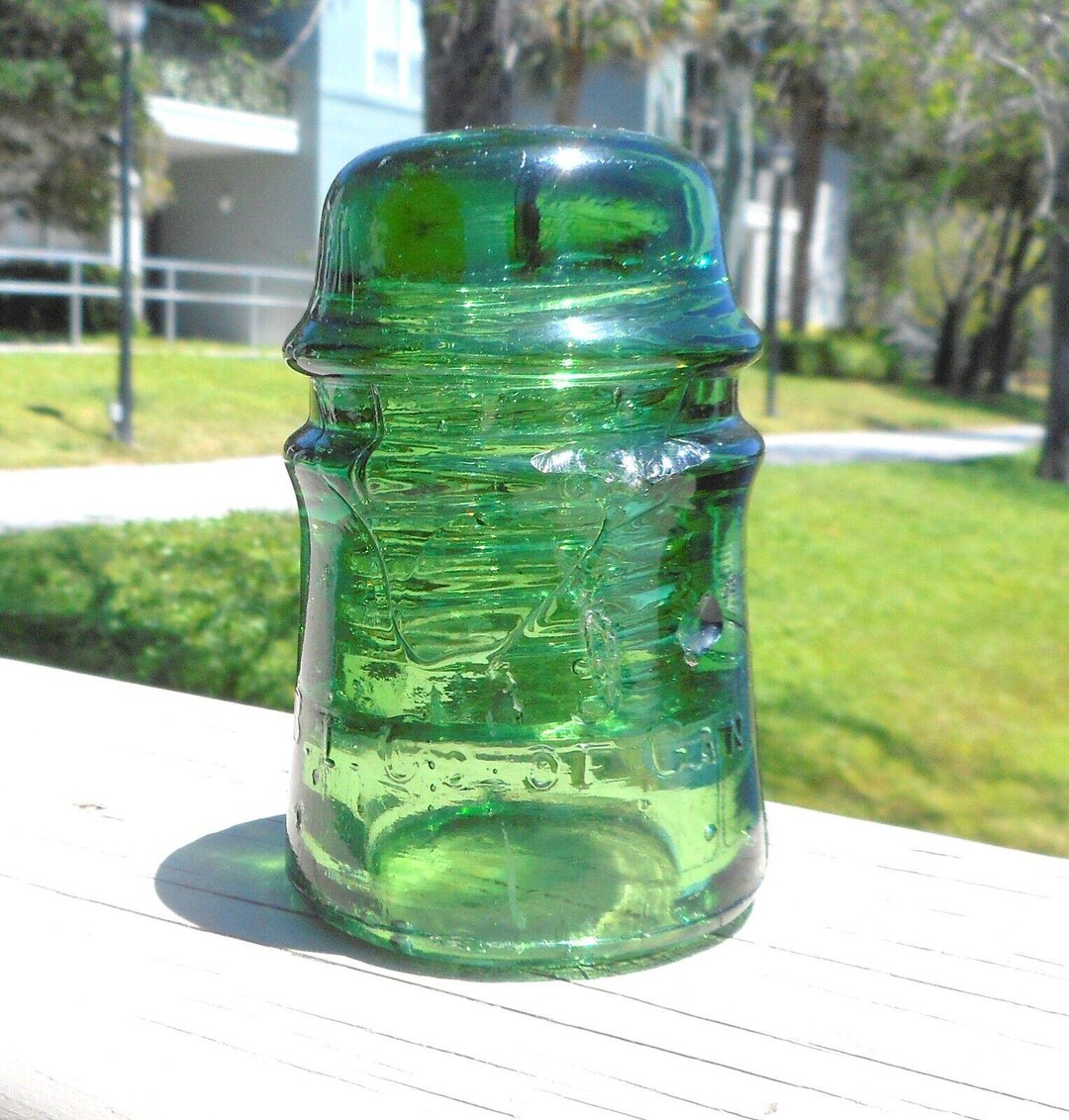 Nice Yellow Green CD 121 BTCO Toll Style Glass Insulator (M) - Etsy