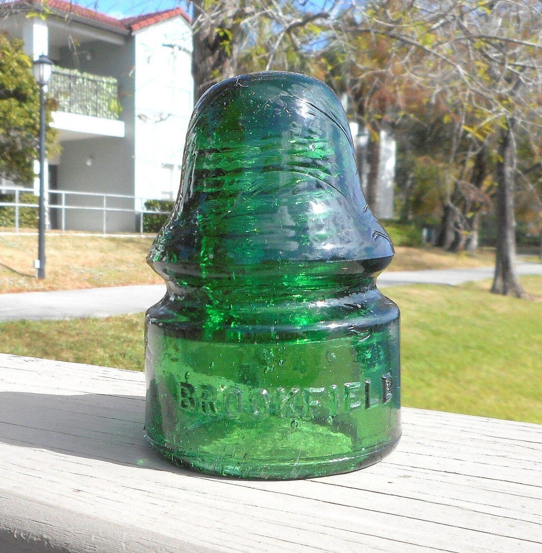Great Dark Green CD 133 Brookfield No. 20 Glass Insulator M - Etsy