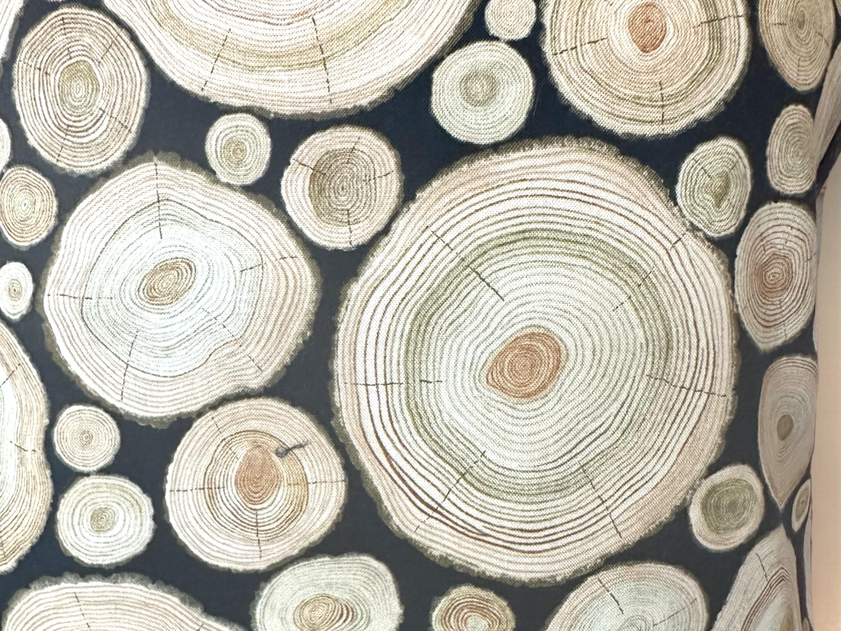 Rustic Kitchen Apron – Tree Ring Print With Pleated Neckline and ...