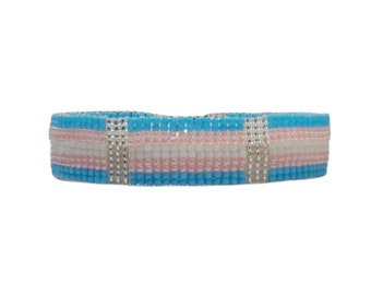 Transgender Flag Bracelet - Etsy