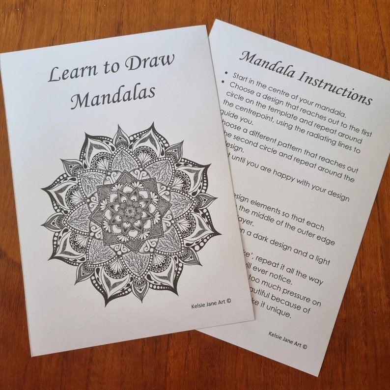 Learn to Draw Mandalas Book - Etsy