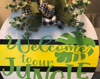 Welcome to the Jungle Door Decorations - Etsy
