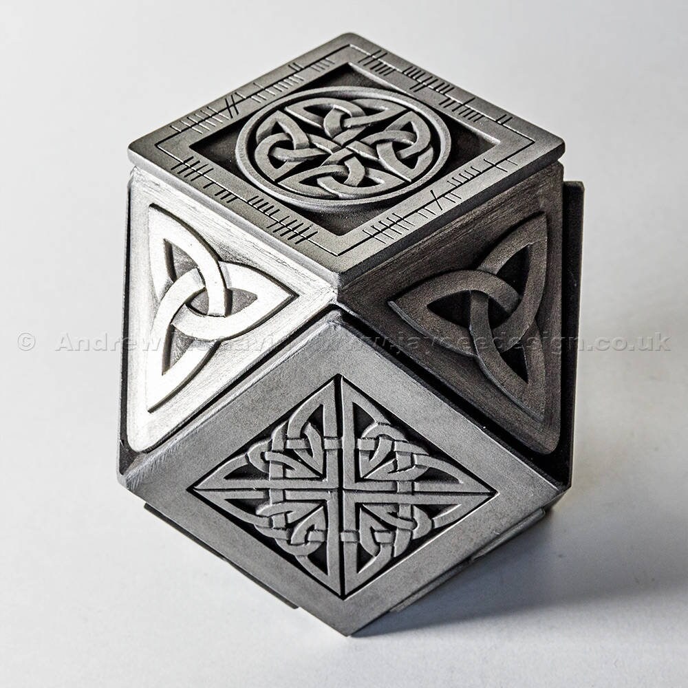 Cube Celtic Treasure Box LC scottish Gift Geometric - Etsy