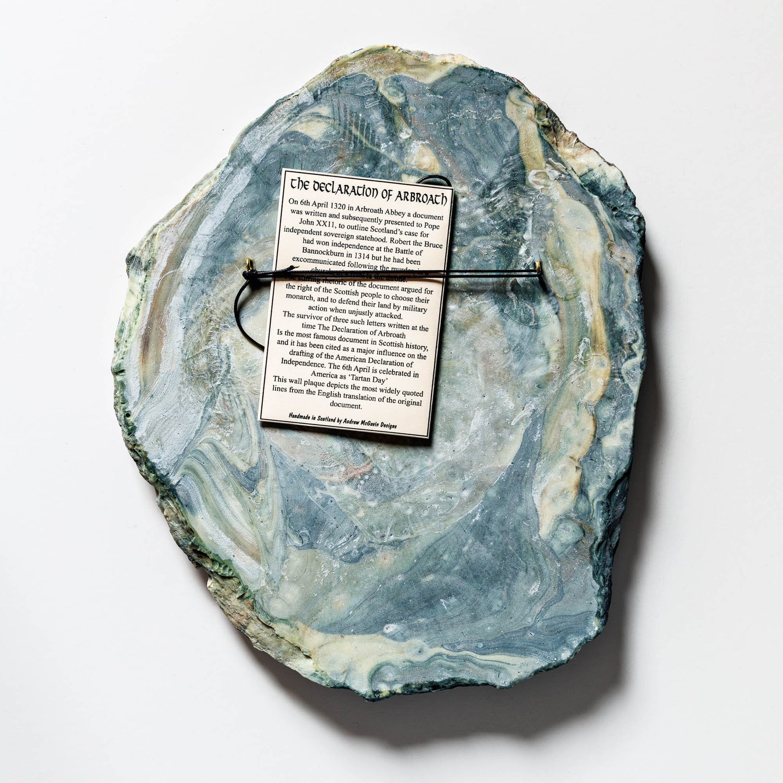 Declaration of Arbroath Wall Art, Handmade Scottish Gift, Scottish ...