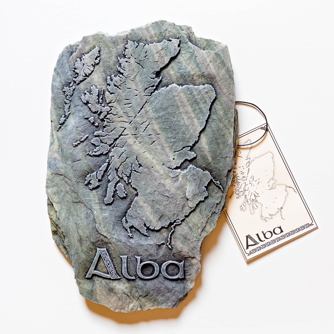 Map of Scotland Wall Plaque, Scottish Map Wall Art, Alba Wall Art ...