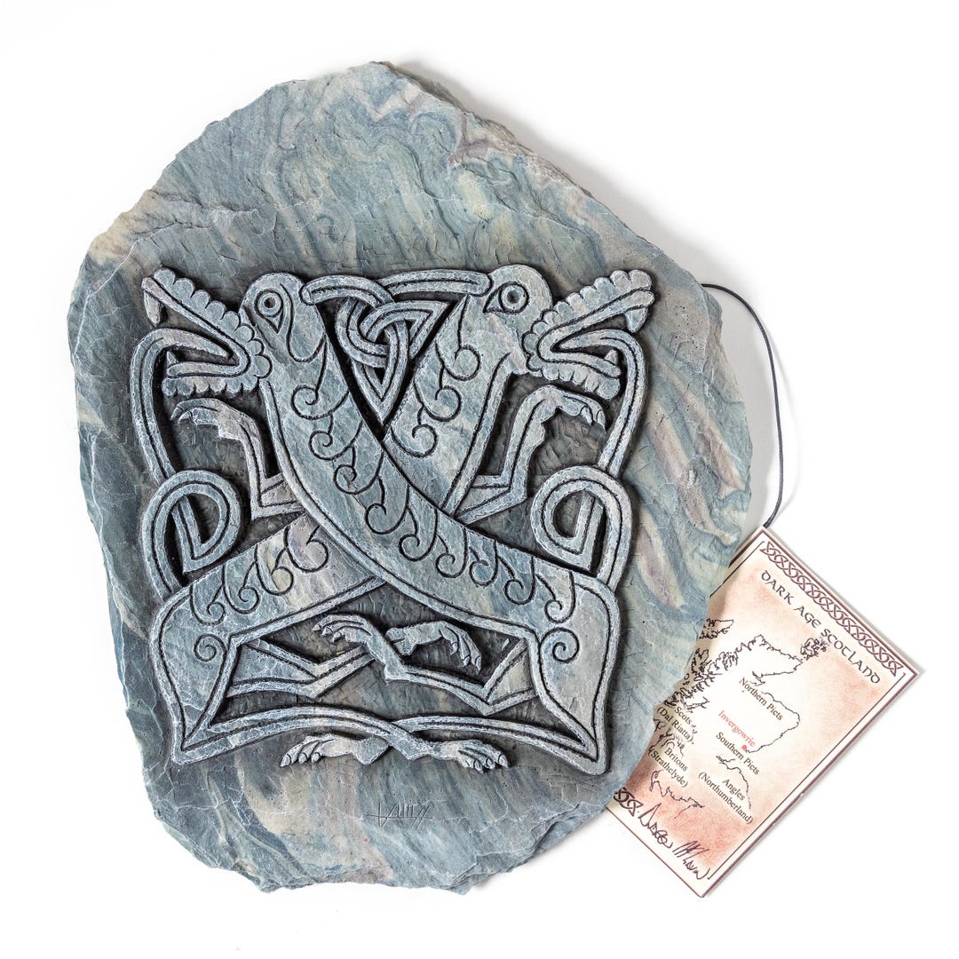Celtic Dragons Wall Art – Handcrafted Scottish Plaque - Etsy