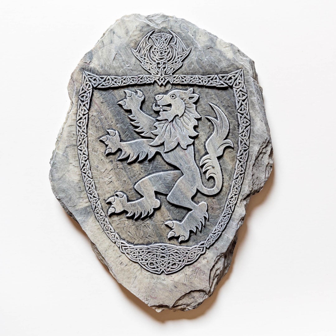 Scottish Lion Rampant Wall Art, Scottish National Symbol, Scottish Wall ...