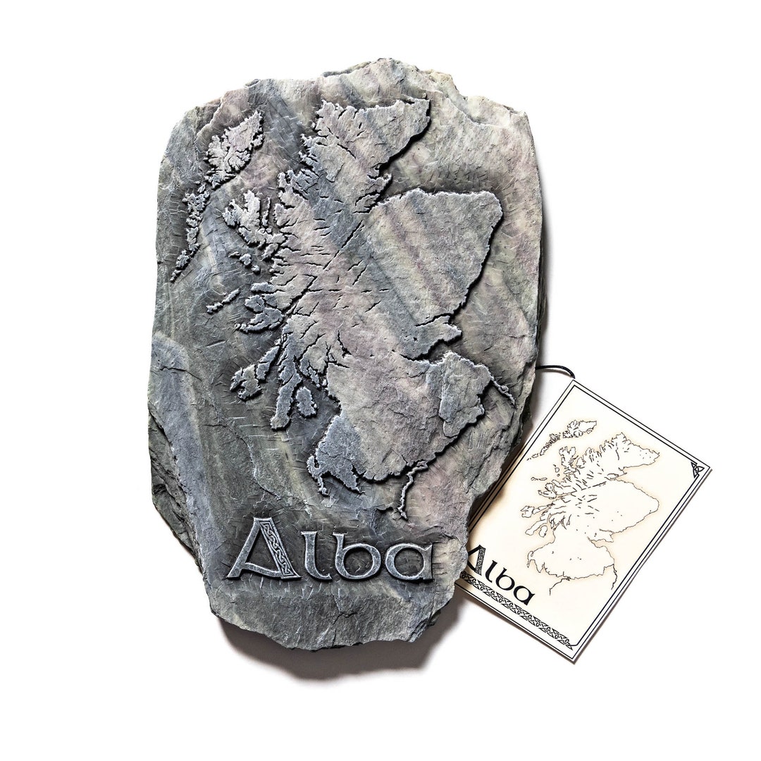 Map of Scotland Wall Plaque, Scottish Map Wall Art, Alba Wall Art ...