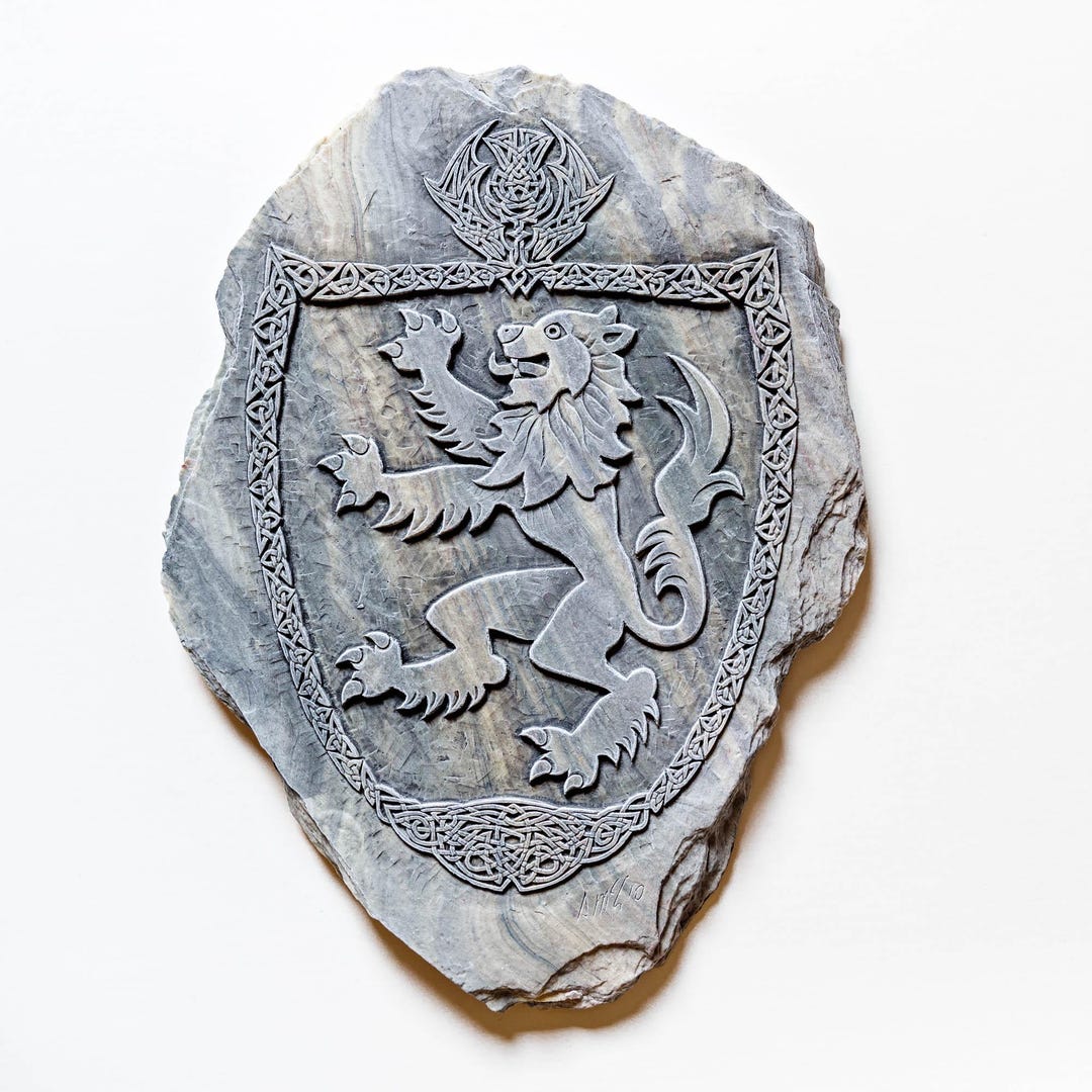 Scottish Lion Rampant Wall Art, Scottish National Symbol, Scottish Wall ...